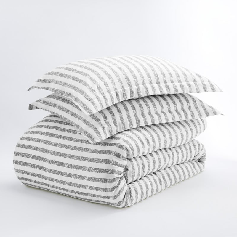 Becky Cameron Rugged Stripes Ultra Soft Oversized 3 Piece Duvet Cover