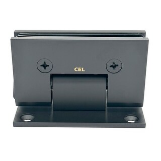 CEL 90 Degree Wall Mount Full Back Plate Shower Door Hinge - Bed Bath ...