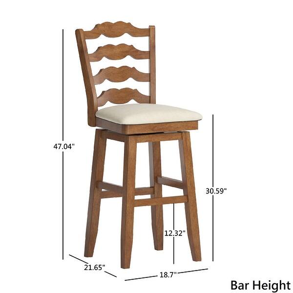 Eleanor French Ladder Back Swivel Stool by iNSPIRE Q Classic - Bed Bath ...