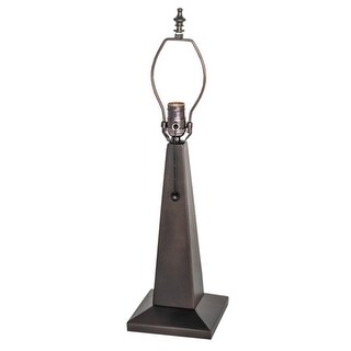 Meyda Tiffany 11717 Obelisk Mission 14" Tall Lamp Base - Bed Bath ...