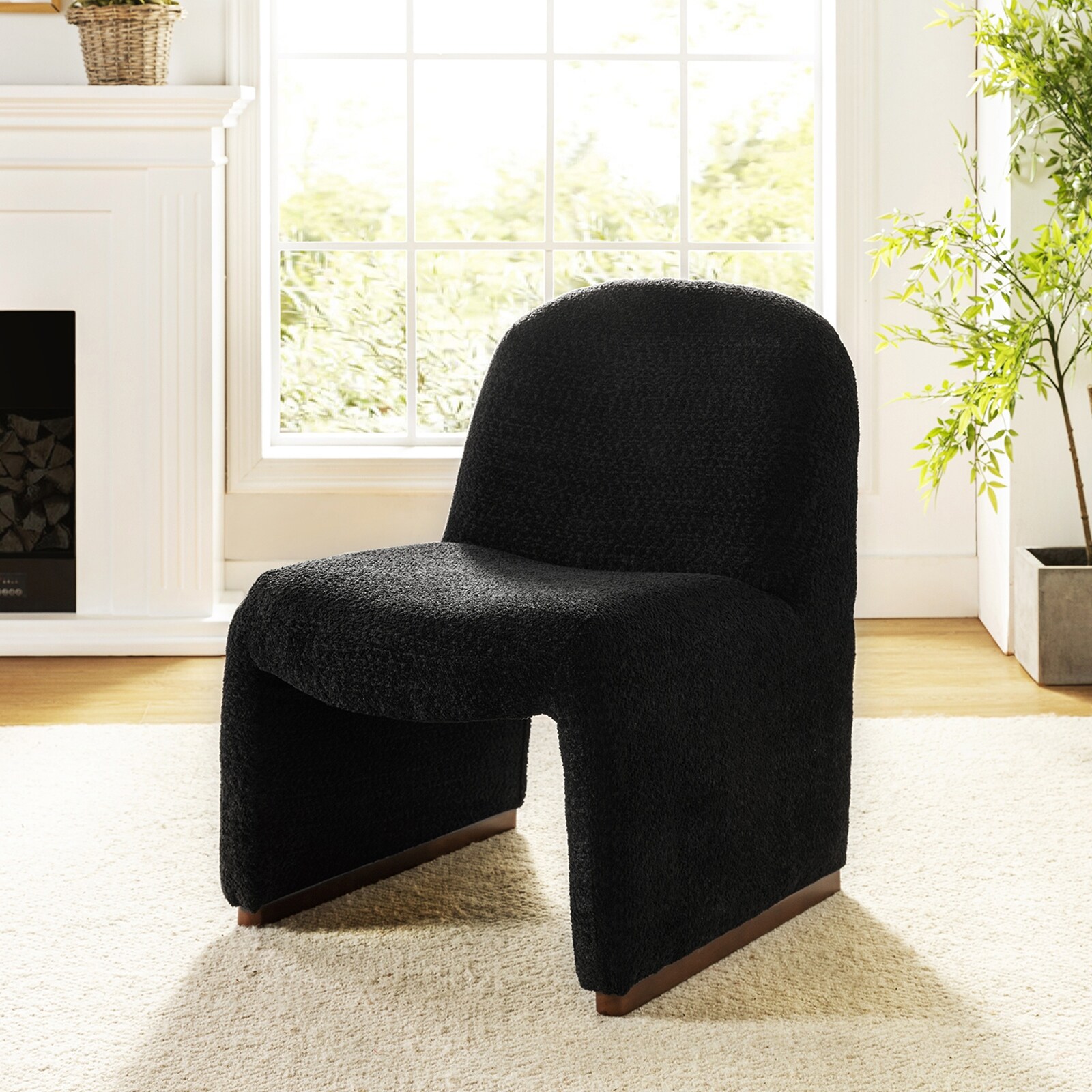 Roberto Mid century Accent Chair with Hardwood Legs by HULALA HOME On Sale Bed Bath Beyond 37918872