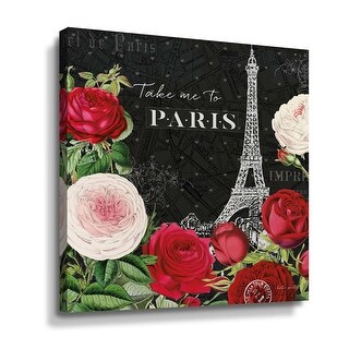 Rouge Paris III Black Gallery Wrapped Canvas - Bed Bath & Beyond - 35376972