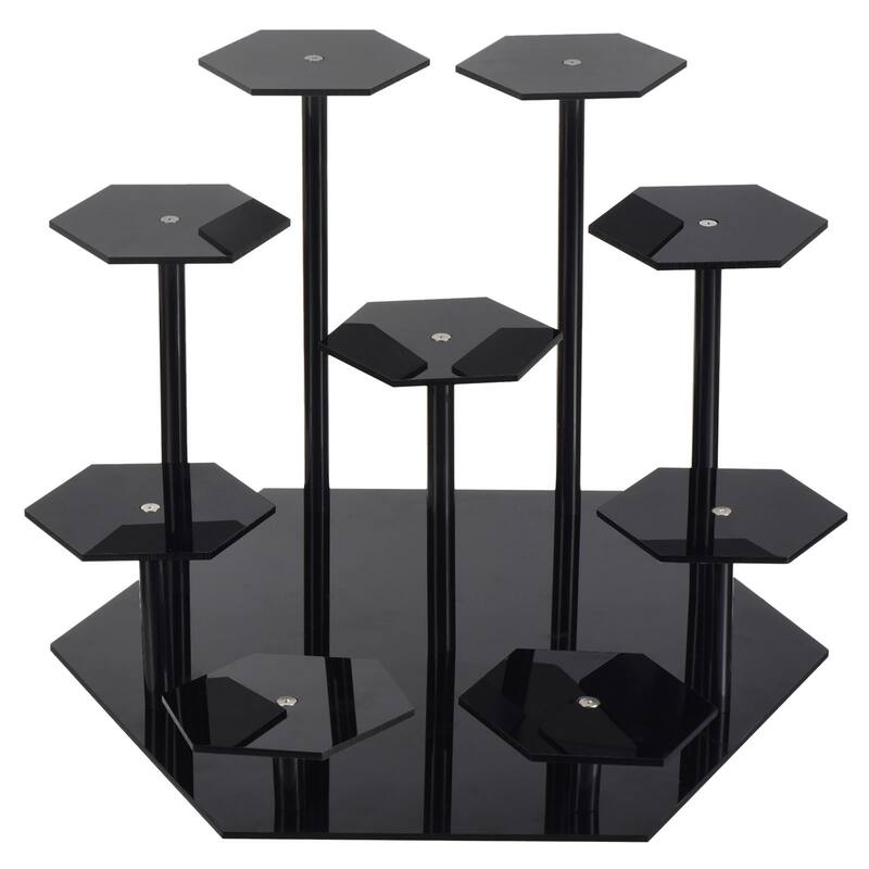 Acrylic Display Stand for Collectible Figures, 9 Tier Round Cupcake ...