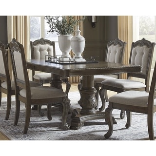Signature Design By Ashley Charmond Extendable Dining Table - Brown ...