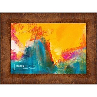 26x18 Traditional Walnut Complete Wood Picture Frame with UV Acrylic ...