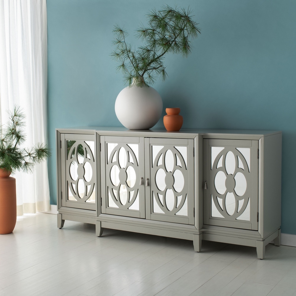 Grey mirrored sideboard store