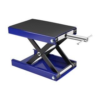 1100 LBS Motorcycle Scissor Lift Jack with Wide Deck & Safety Pin - Bed ...