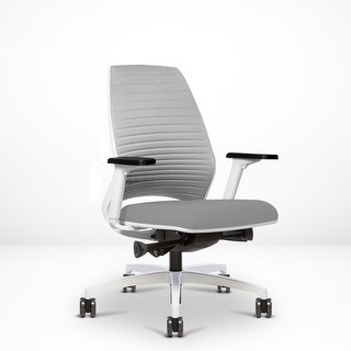 Via Seating 4U Ergonomic Adjustable Task Chair, Sliding Seat, Adj. Arms ...