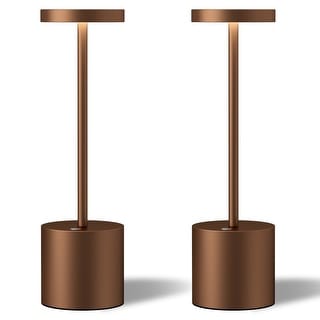 2 Pack Cordless Table Lamps, 5000mAh Rechargeable Battery Powered Lamp ...