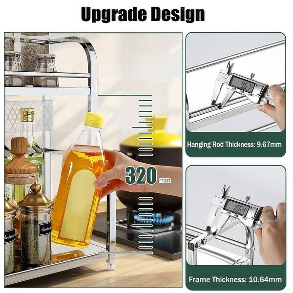 2 Tier Spice Rack Organizer Kitchen Rack Can Organizer - Bed Bath ...