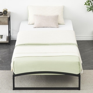 10 Inch Metal Platform Bed Frame，Low Profile，White - Bed Bath & Beyond ...