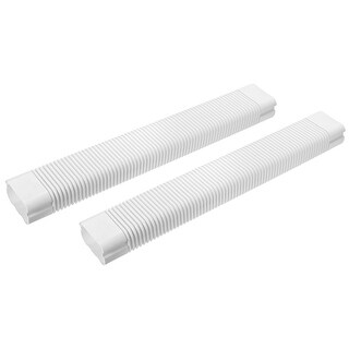 2Pcs PVC Decorative Line Cover 1.97ft L x 2.95" W Hose Protect Tubing ...