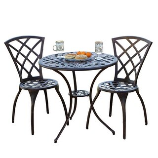 Cast Aluminum Copper Bistro Set - Bed Bath & Beyond - 36095616