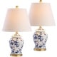 JONATHAN Y Choi 22" Chinoiserie Table Lamp, Blue/White (Set of 2) - Bed ...