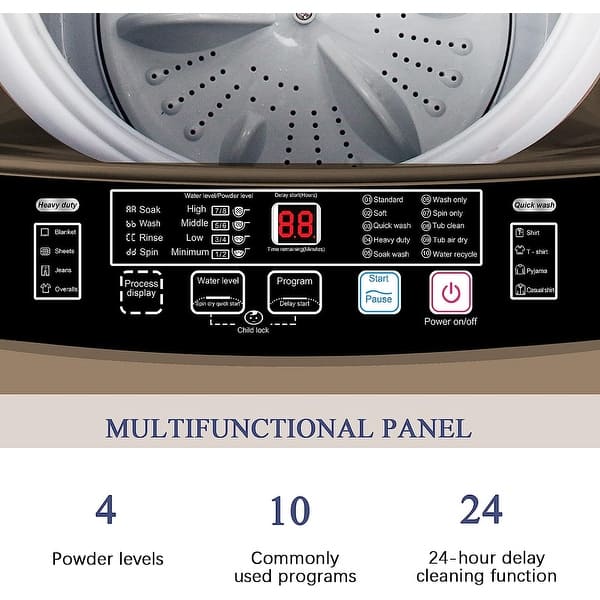 Full-Automatic Washing Machine with Drain Pump and 10 Wash Programs ...