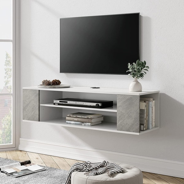 floating tv shelf
