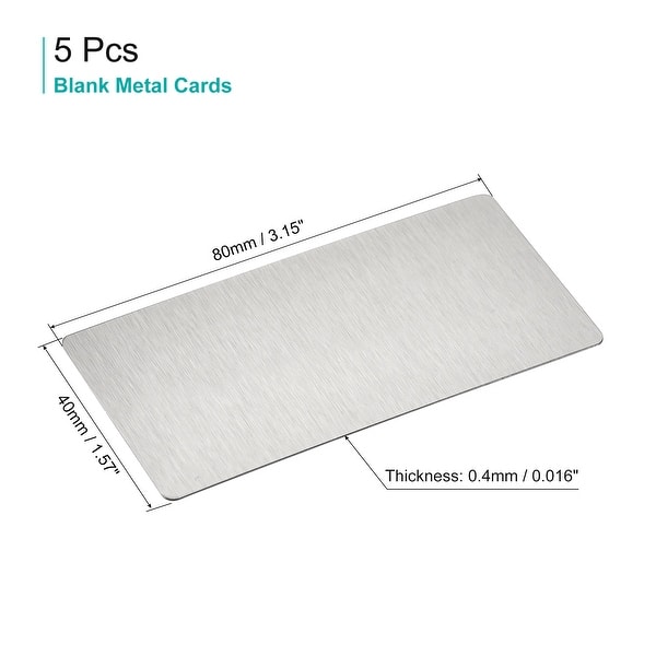 Blank Metal Card Plating 201 Stainless Steel Plate 5 Pcs - Bed Bath ...