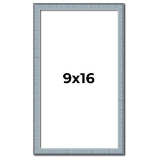 9x16 Frame Rustic Sky Blue Solid Wood Picture Frame | 0.75 Inch - Bed ...
