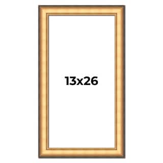13x26 Frame Gold Plein Aire Solid Wood Picture Frame Width 2 Inches ...