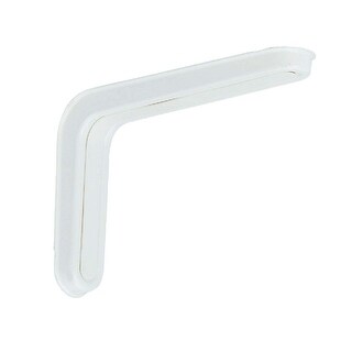 Knape & Vogt Slim-Line 8 In. D. x 5.25 In. H. White Steel L Bracket - 1 ...
