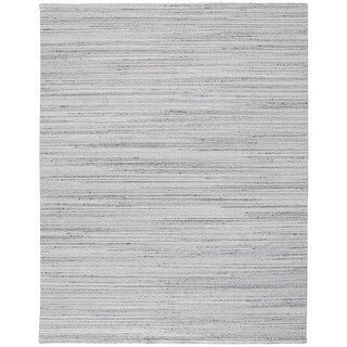 2' X 3' Silver Wool Hand Woven Stain Resistant Area Rug - 3'6" - Bed ...