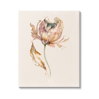Stupell Vintage Tulip Petals Canvas Wall Art Design by Leah McLean ...
