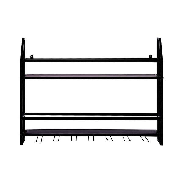 Wall-Mounted Wine Glass & Bottle Holder Rack - Bed Bath & Beyond - 39864150