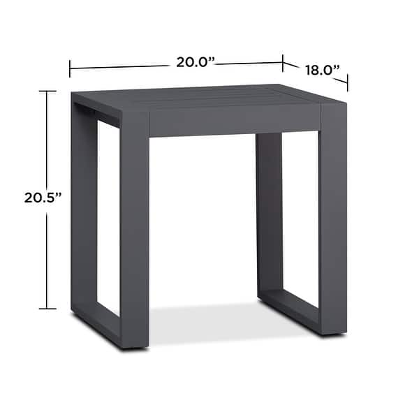 Baltic 20" Set of 2 End Tables Gray by Real Flame - 20L x 18W x 20.5H ...