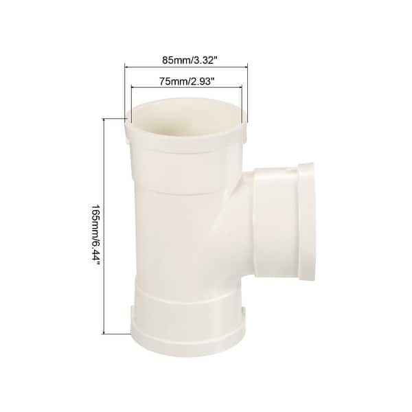 2.93" Pipe Fitting, 1Pcs Splitter Duct Reducing 4 ways Hose Connector ...