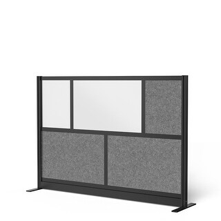 Modular Wall Room Divider System - Black Frame - 70" x 48" Starter Wall ...