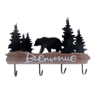 Metal 4 Hook Hanger Forest- Bienvenue - Bed Bath & Beyond - 42182994