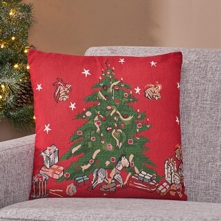 Sherard Modern Fabric Christmas Throw Pillow by Christopher Knight Home ...