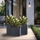 Tall Concrete Square Plant boxes / Large Indoor and Outdoor flower ...