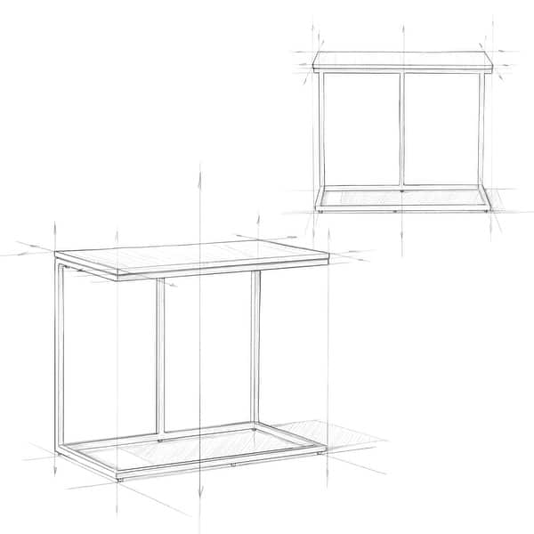 WYNDENHALL Hubbard SOLID MANGO WOOD and Metal 28 inch Wide Square ...