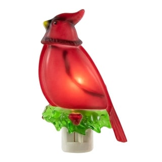 5.5" Red Cardinal Bird Christmas Night Light - Bed Bath & Beyond - 35102270