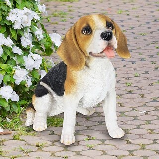 Exhart Hand Painted Beagle Statuary, 12 Inch - Bed Bath & Beyond - 32547266