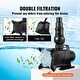VEVOR Submersible Water Pump 5200-8000 GPH Cyclone Pond Pump with 25-26 ...