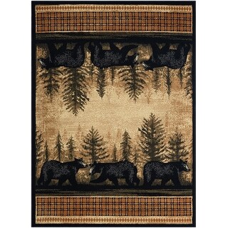 Sunset Valley Bearfoot Antique Lodge Area Rug - Bed Bath & Beyond ...