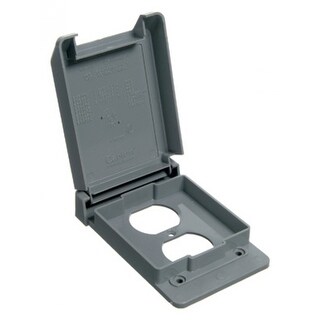 Carlon PVC Vertical Duplex Receptacle Box Cover, Weatherproof - Bed ...