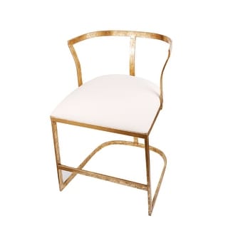 A&B Home Cavendish Gold and White Chair - Bed Bath & Beyond - 19420098