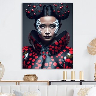Designart "Avant Garde Fashion Portrait II" Woman Avant-Garde Metal ...