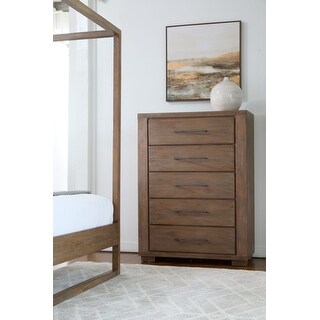 Driftwood Transitional 5-Drawer Vertical Chest - Bed Bath & Beyond ...