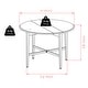 Hannah Double Drop Leaf Round Dining Table, Walnut - Bed Bath & Beyond ...