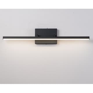 Modern Minimalist Black Aluminum Linear Dimmable Integrated LED Strip ...