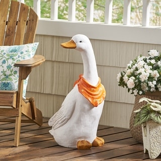Doney Outdoor Goose Garden Statue by Christopher Knight Home - 16.00" L ...
