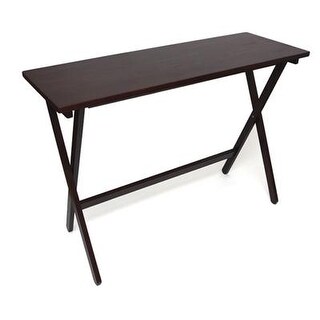 Lipper International Folding Buffet Table, Espresso - Bed Bath & Beyond ...