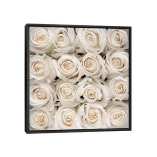 iCanvas "White Rose Creation" by Creatief met Bloemen Framed Canvas ...