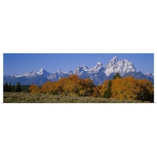 "Teton Range Grand Teton National Park WY" Poster Print - Bed Bath ...