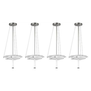 Philips Forecast Taylor 3 Light Pendant Fixture, Satin Nickel Finish (4 ...