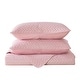 3-piece Fashionable Solid Embossed Quilt Set Bedspread Cover - Bed Bath ...